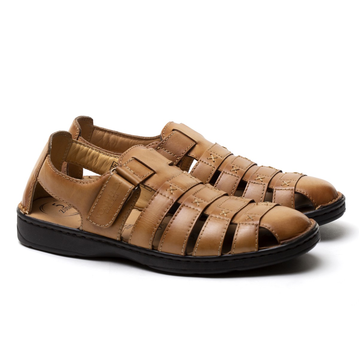 Buy VON WELLX KOZAN COMFORT TAN SANDALS